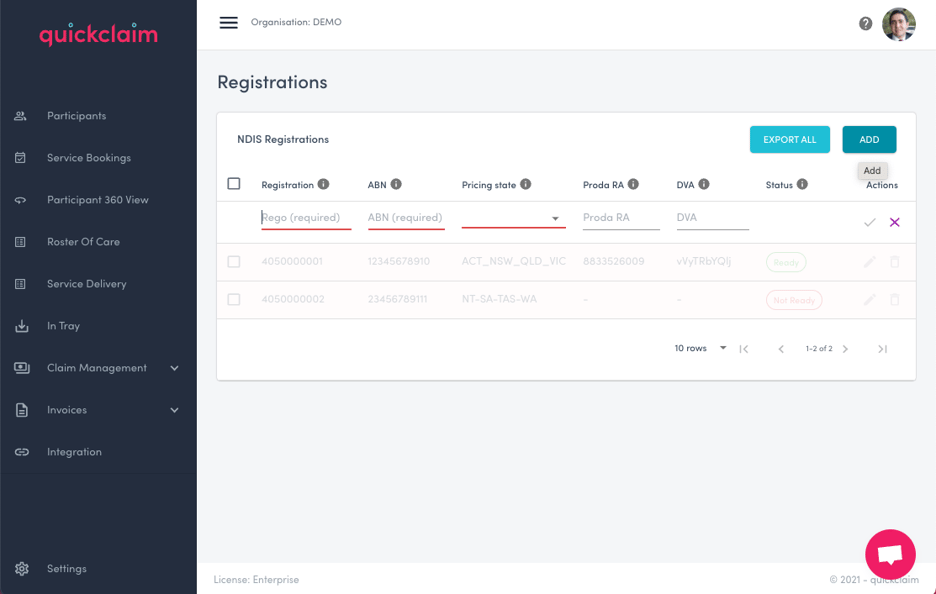 Establish your live connection to the NDIS portal